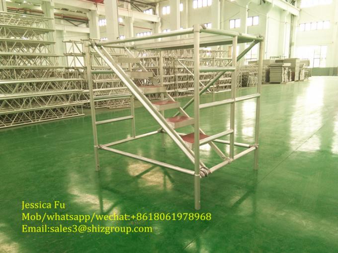 All Aluminum Mobile Steel Scaffold Stairs Ladder Platform Scaffolding ...