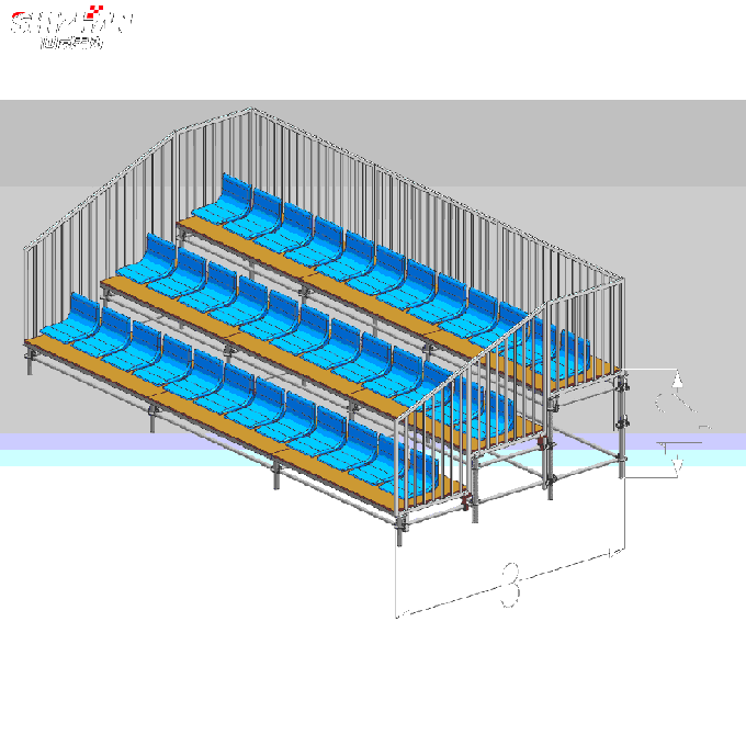 High School Stadium Bleacher Seating Structure Easy Install High School Stadium Bleacher Seating Structure Easy Install
