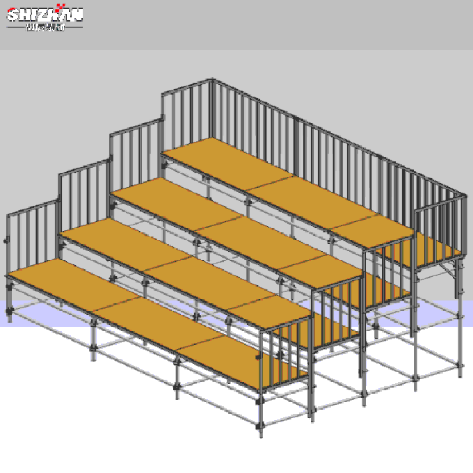 High School Stadium Bleacher Seating Structure Easy Install