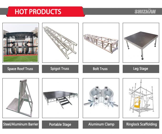 Light Spigot Square Truss Section Aluminum Spigot Truss Steel Roof Trusses