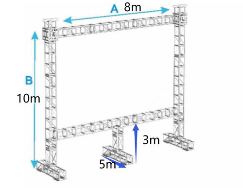 Elevate Your Outdoor Events with a Portable LED Screen Truss System (8x10m)