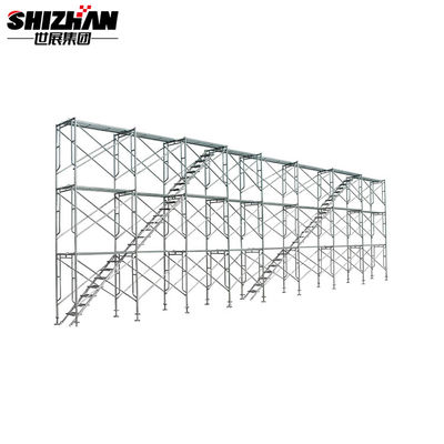 Cuplock Aluminium Mobile Scaffold H Frame Ladder Scaffolding System