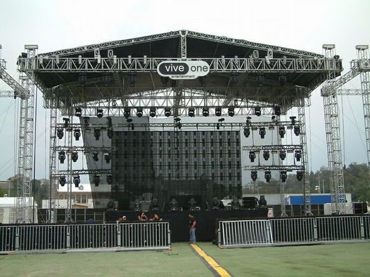 Aluminum Alloy Stage Light Truss System Design Flat Lighting Trusses