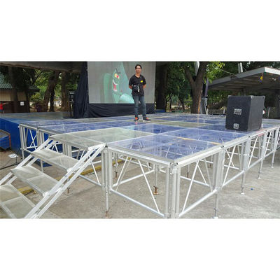 Outdoor Event Glass Stage Mobile Aluminum Assemble Portable Acrylic ...