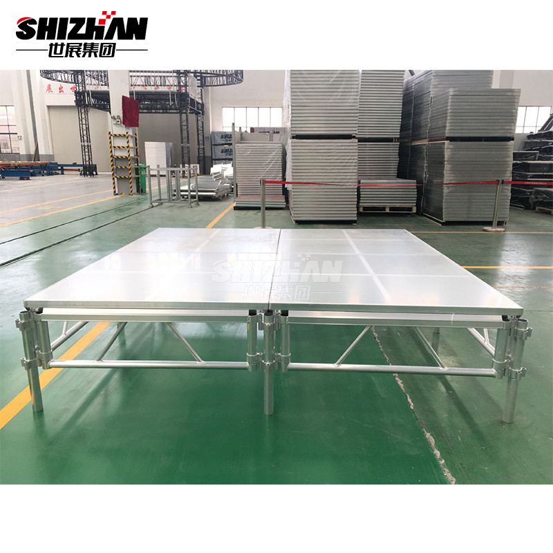 Aluminum Alloy Plywood Acrylic Glass Stage Anti Slip Black 15mm