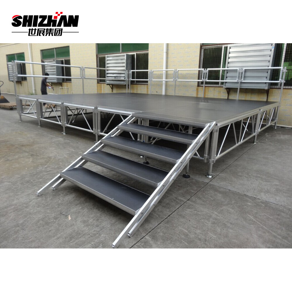 Movable stage platform Concert Wooden Portable Stage Stairs