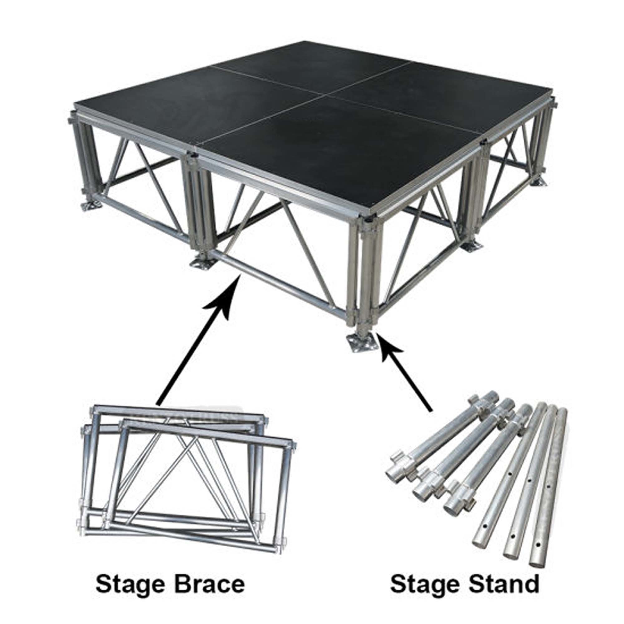 Outdoor Concert Stage Assemble Stage 4feet*8feet Portable Stage Platform