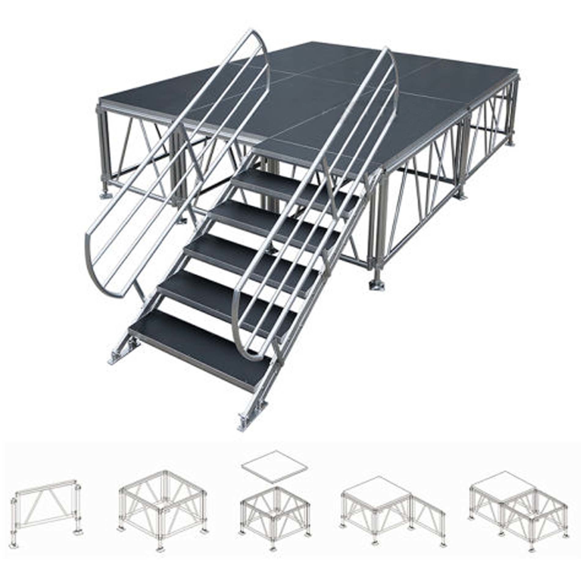 Light Square Aluminum Structure Stage For Event Show