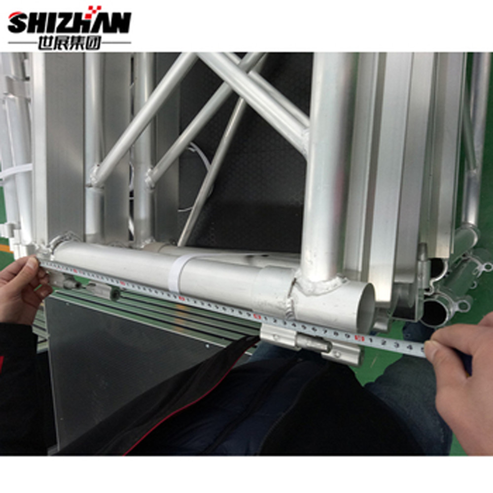 Aluminum Alloy Arched Stage Truss System Removable Stage Platform