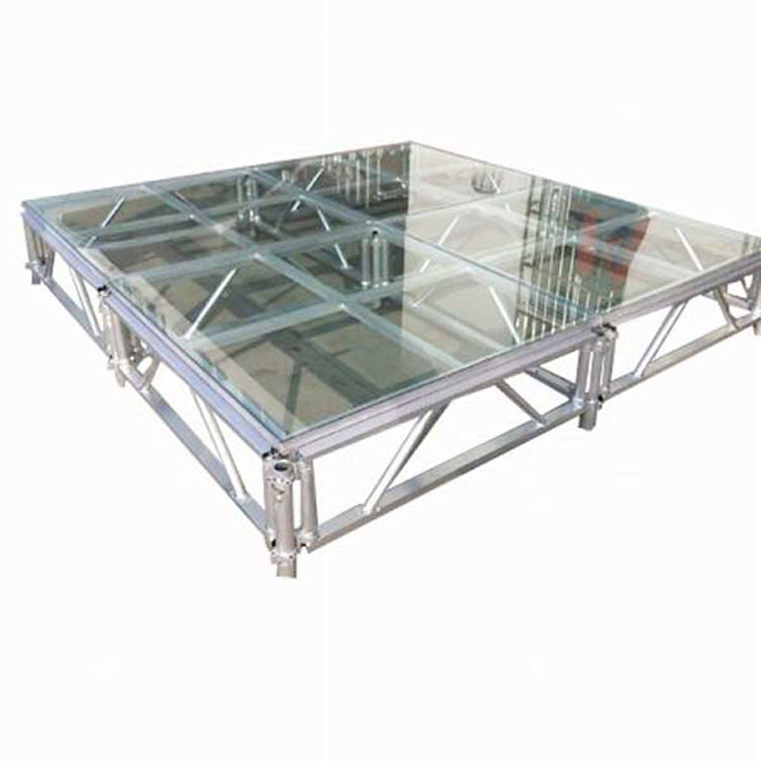 Aluminum Alloy Plywood Acrylic Glass Stage Anti Slip Black 15mm