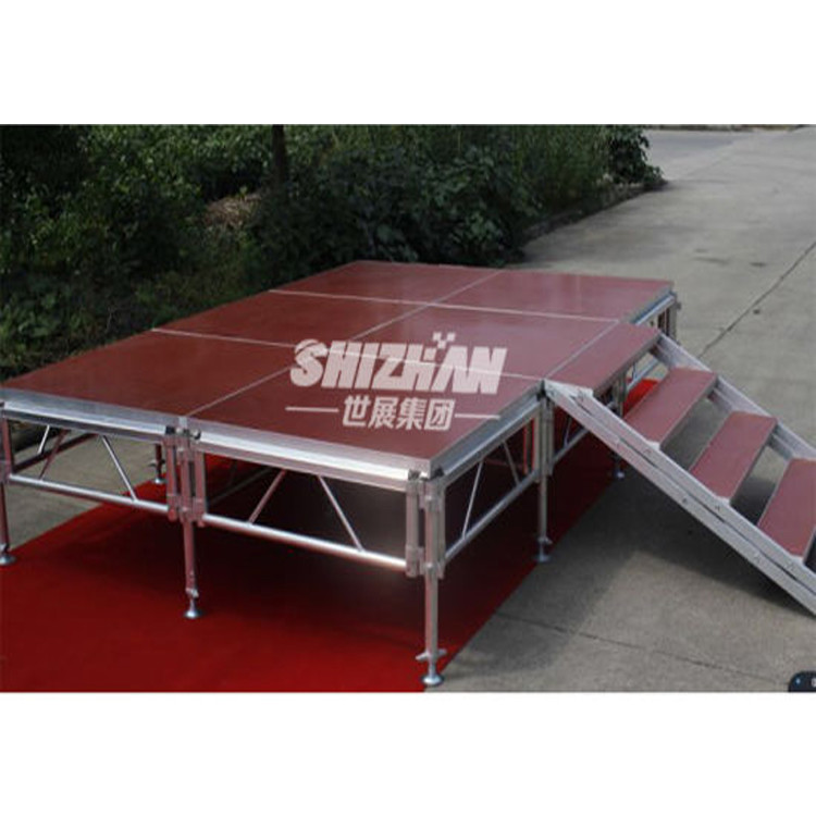 Triangle Aluminum Alloy Stage Adjustable Height For Concert Show
