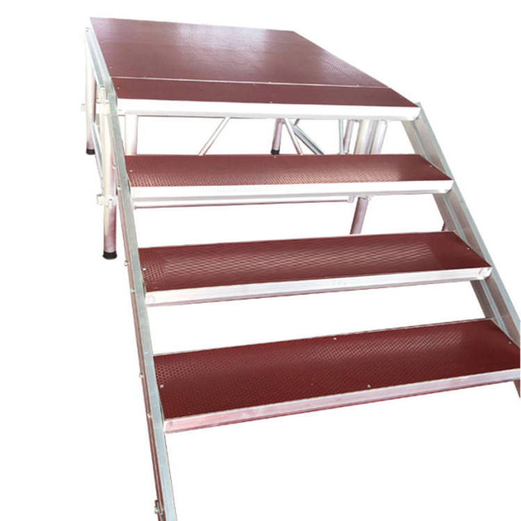 Triangle Aluminum Alloy Stage Adjustable Height For Concert Show