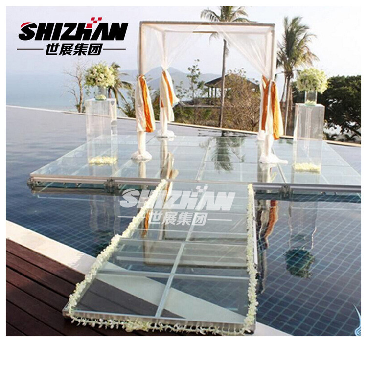 Acrylic Aluminum Stage Portable Glass Stage Platform Concert Free Design
