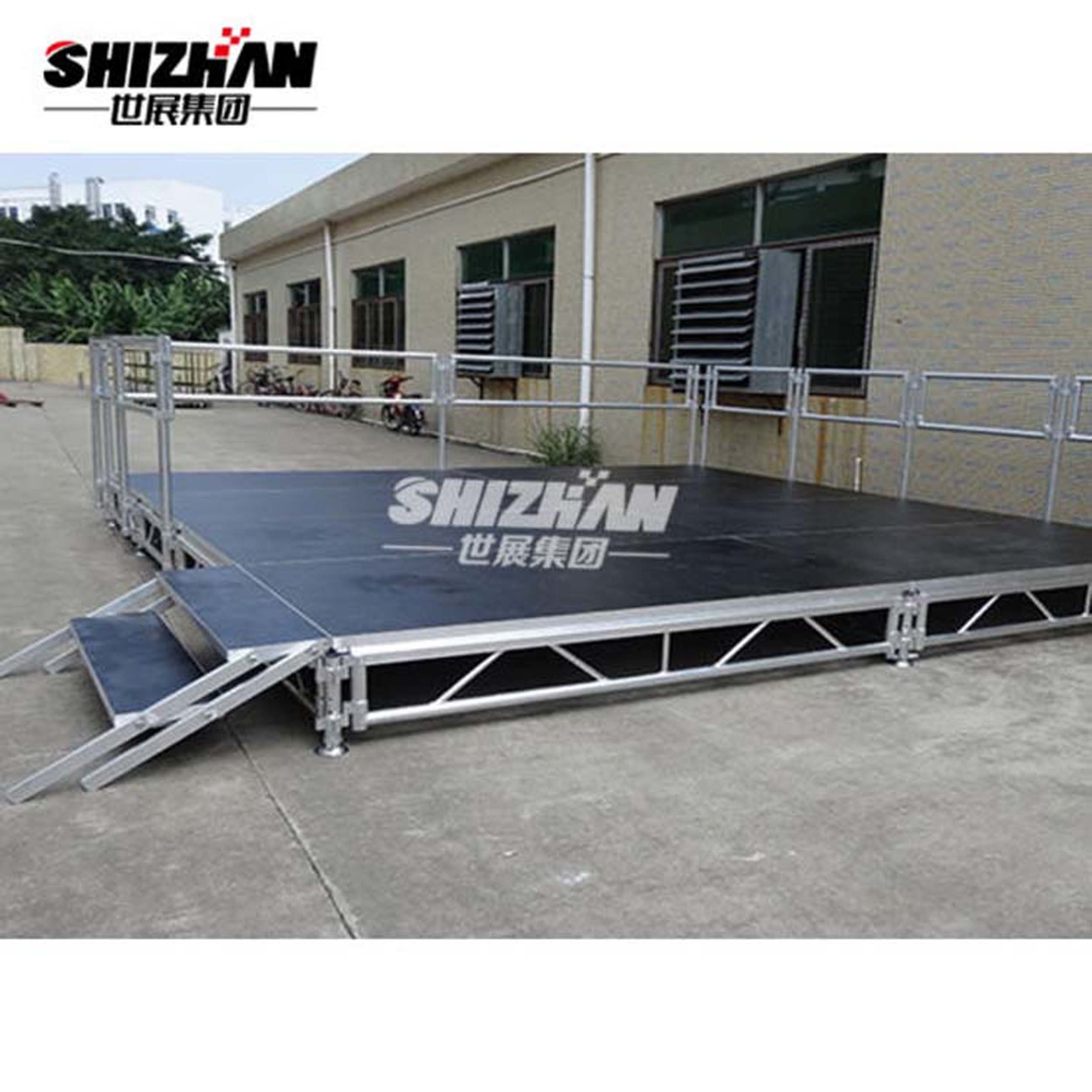 Aluminum Alloy Arched Stage Truss System Removable Stage Platform