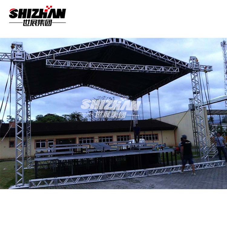 Portable Outdoor Concert Stage Truss Aluminum Rotating Lighting Truss ...