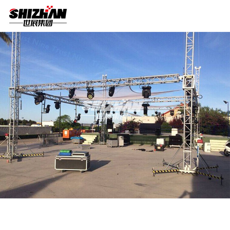 Portable Outdoor Concert Stage Truss Aluminum Rotating Lighting Truss ...