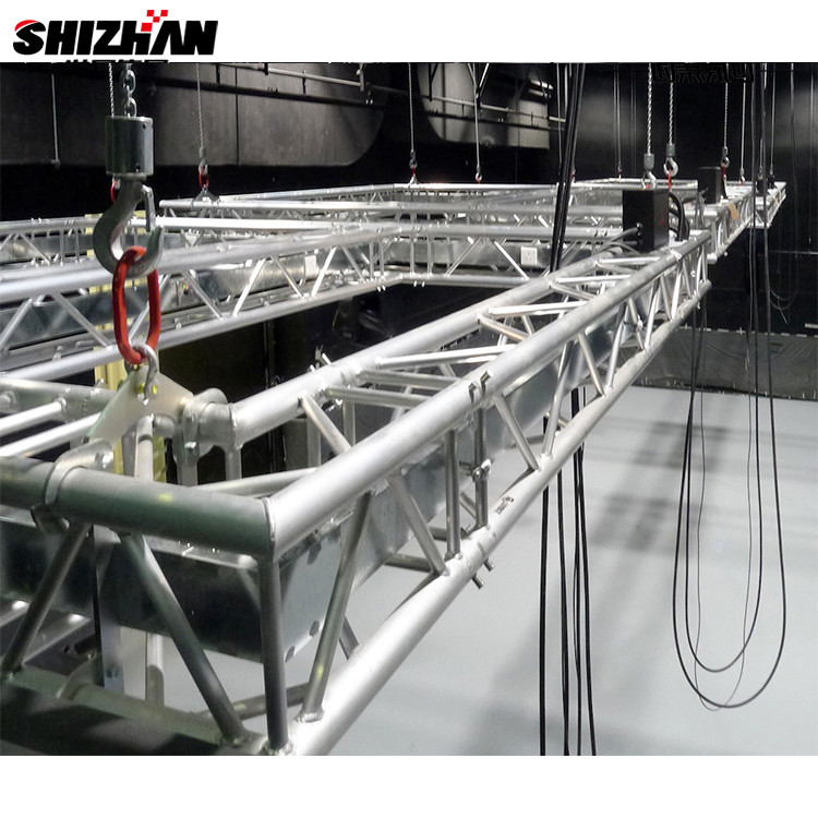 Portable Spigot Black Lighting Truss Section Aluminum Stage Truss System