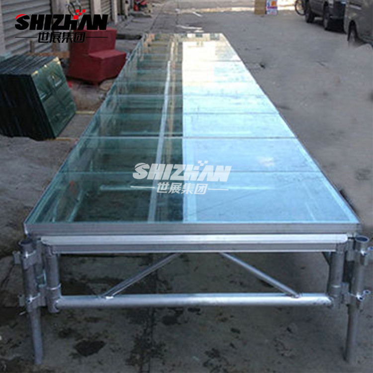 TUV/SGS/CE/ISO9001 Certified 4x4/4x8 Glass Stage Deck