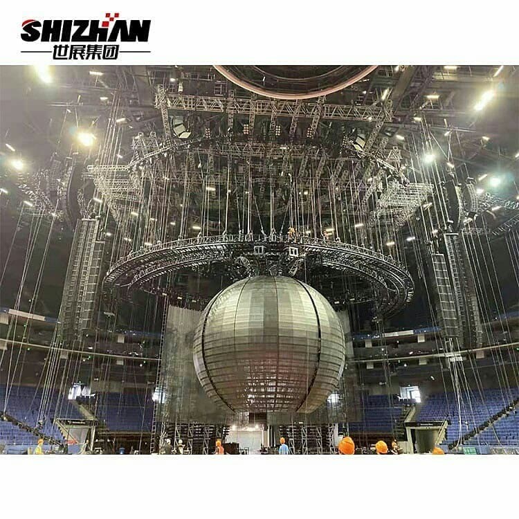 LED Ball Heavy Duty Truss 85 Ton Loading Capacity Aluminium Stage Truss ...