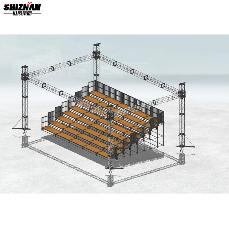 Aluminum Stadium Bleacher Seating Permanent Spectator Sport