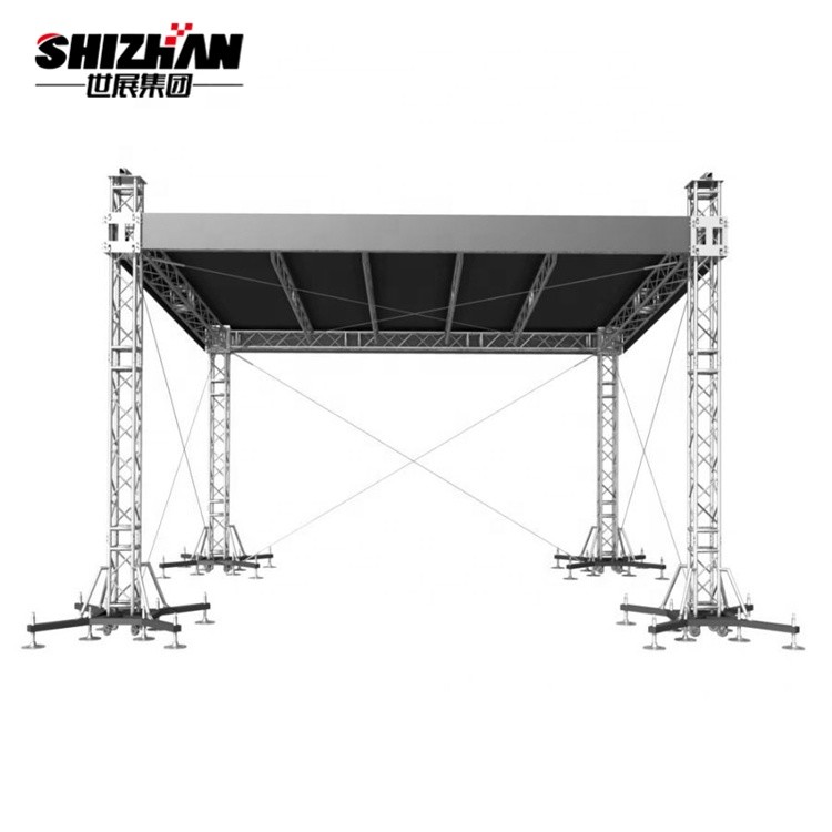 4m Length Aluminum Truss Stage Light Frame / Dj Light Stand Truss TUV ...