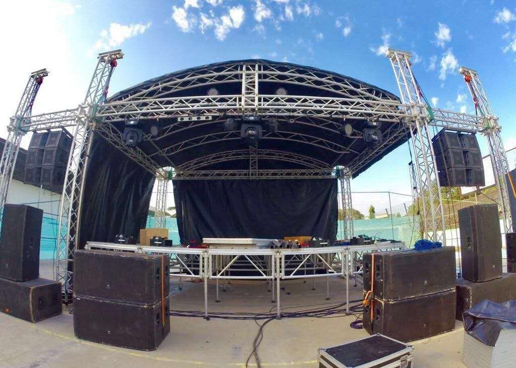 Square Box Truss Stage DIY Aluminum Event Concert Stage Truss Spigot Bolt
