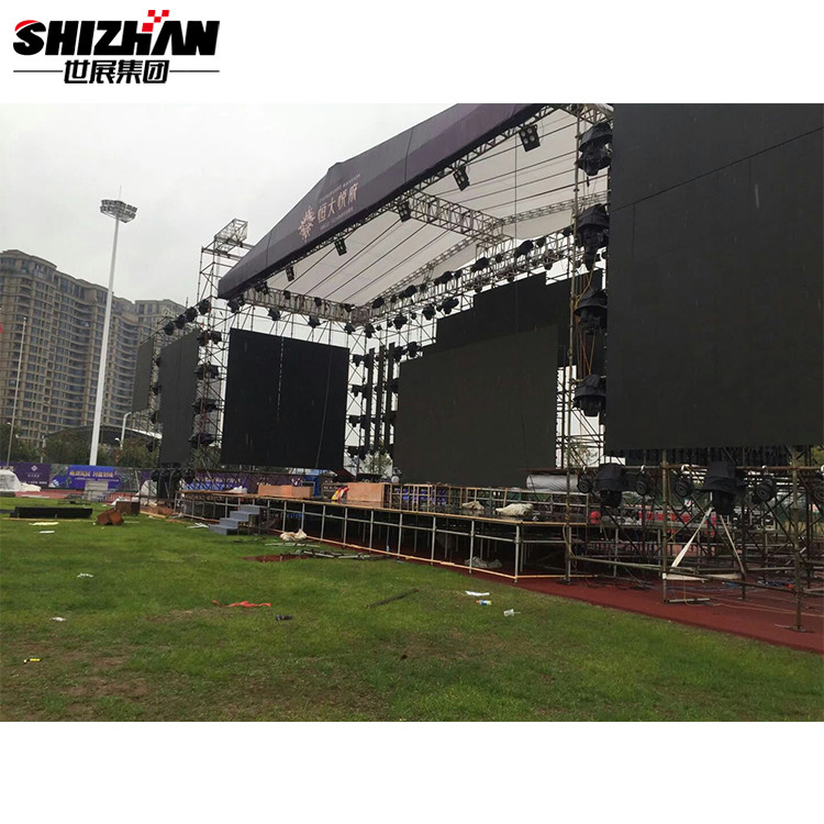 Outdoor Stage Lighting Aluminum Top Roof Line Array Truss Display System