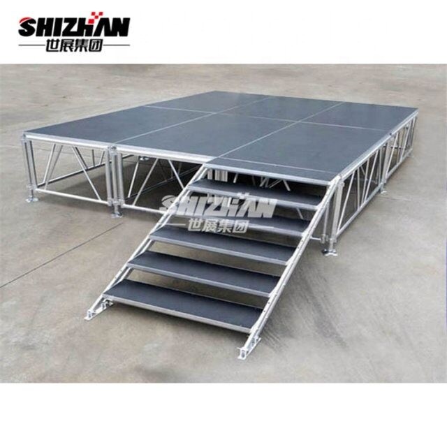 Aluminum Portable Stage With Wooden Portable Platform