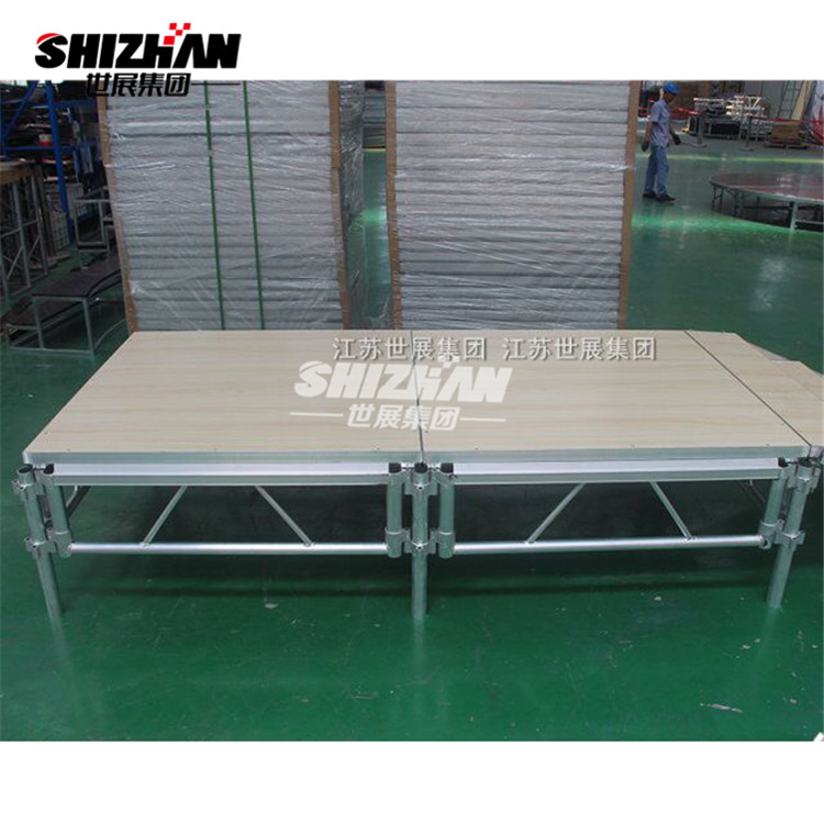 Aluminum Portable Stage With Wooden Portable Platform