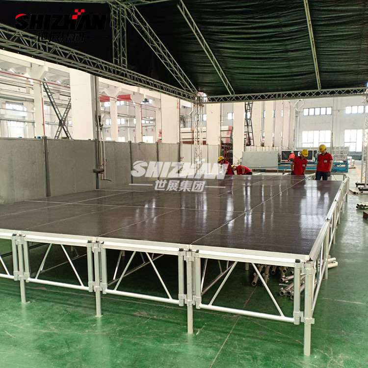 Music Stage Platform Adjustable Legs Outdoor Aluminum Stage Frame