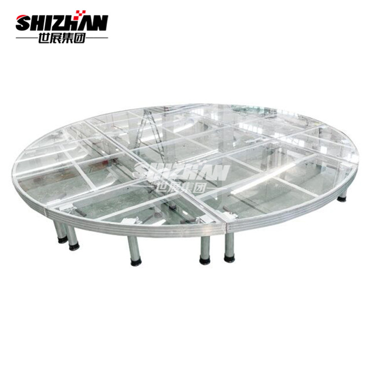 Outdoor Event Glass Stage Mobile Aluminum Assemble Portable Acrylic ...