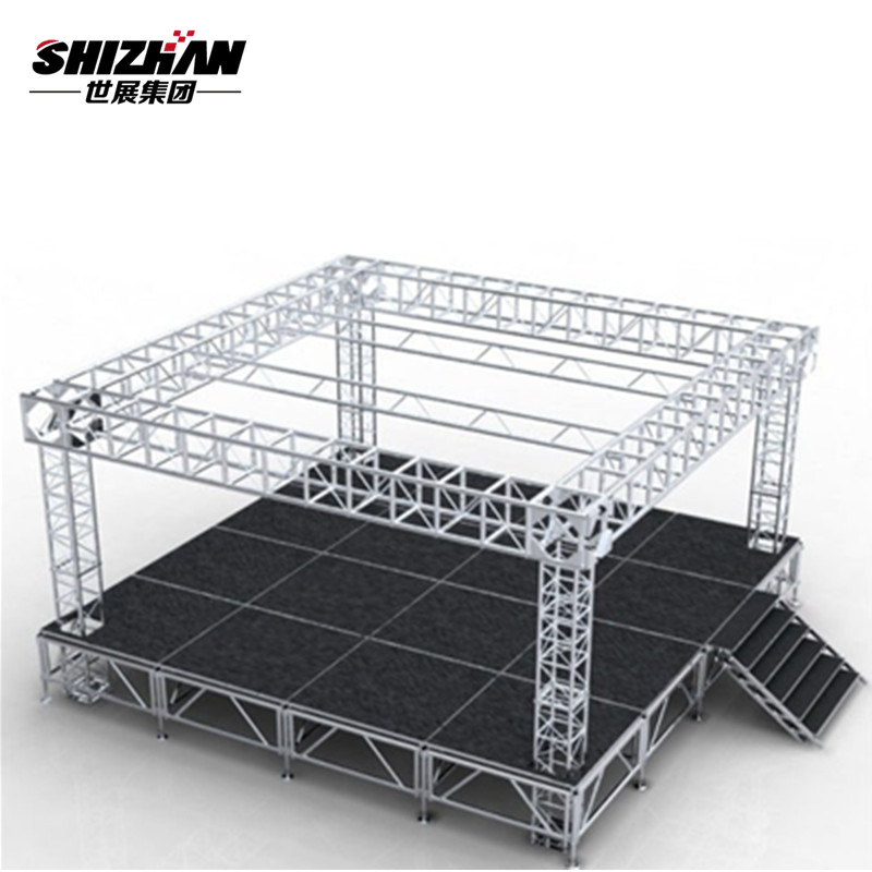 Custom Outdoor Lighting Aluminum Stage Platforms Roof Truss System